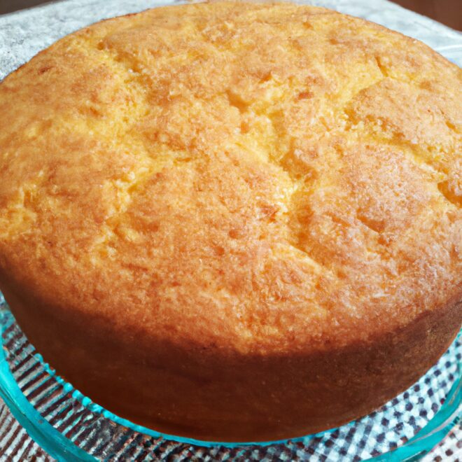 Bolo de Pão de Ló: Receita Simples e Fácil