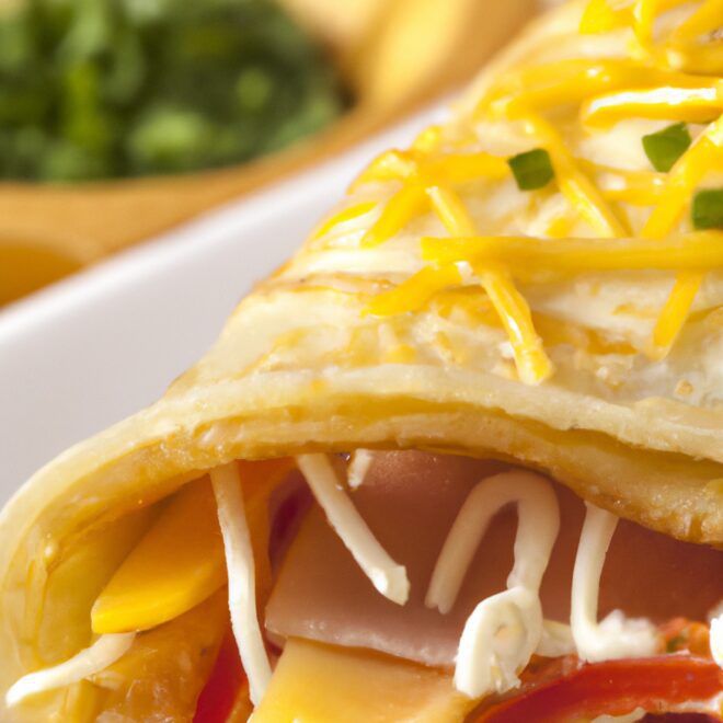 Receita de Panqueca Salgada Fit de Frango