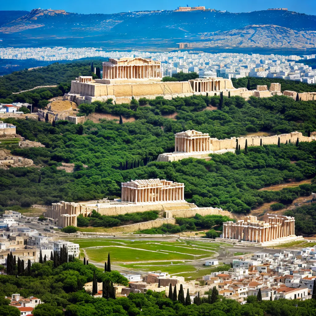 A Beleza Imponente da Acrópole de Atenas.